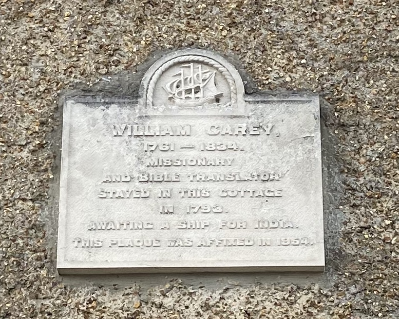 William Carey Plaque